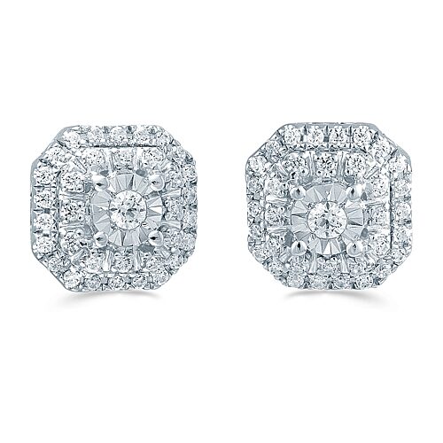 Click here for 1/4 CT. T.W. Natural White Diamond Sterling Silver... prices