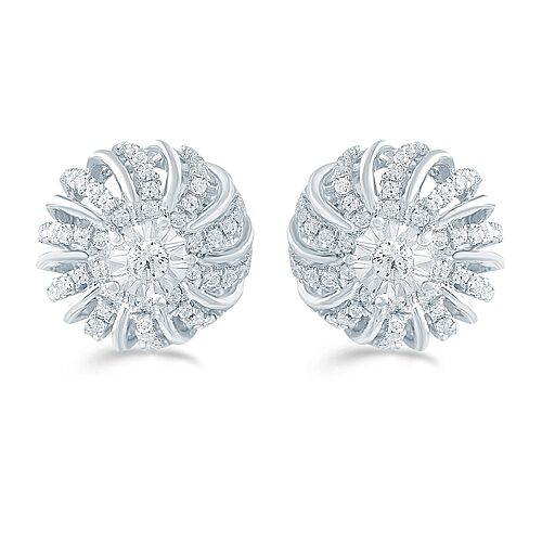 Click here for 1/2 CT. T.W. Natural White Diamond Sterling Silver... prices