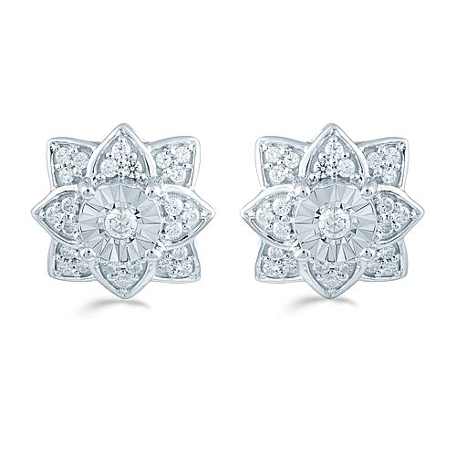 Click here for 1/3 CT. T.W. Natural White Diamond Sterling Silver... prices