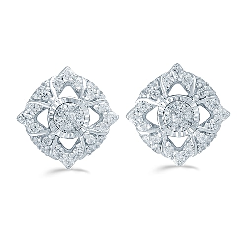 Click here for 1/2 CT. T.W. Natural White Diamond Sterling Silver... prices