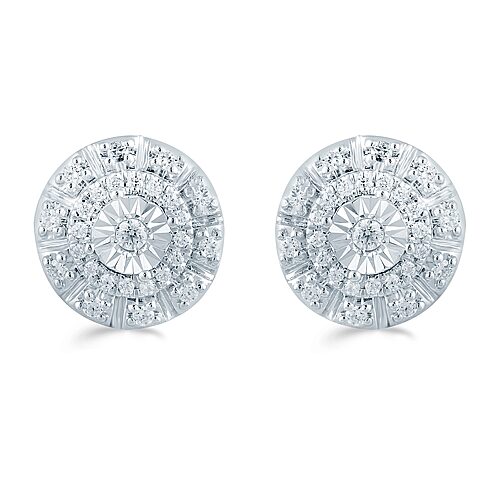 Click here for 1/4 CT. T.W. Natural White Diamond Sterling Silver... prices