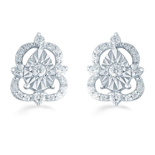 Click here for 1/5 CT. Natural White Diamond Sterling Silver 9.3m... prices