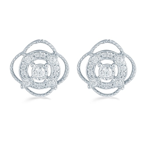 Click here for 1/5 CT. Natural White Diamond Sterling Silver 10.6... prices