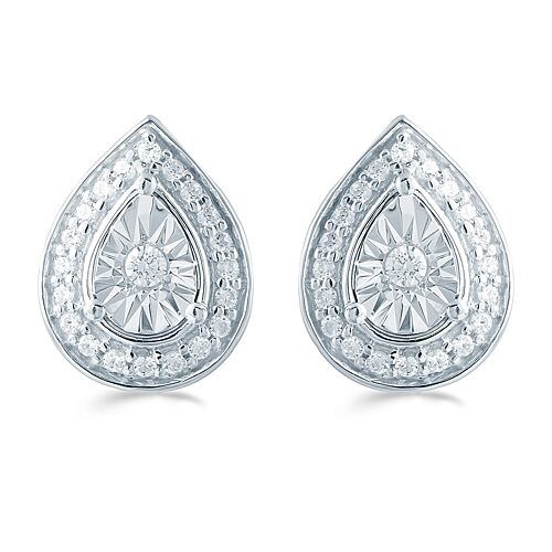 Click here for 1/5 CT. Natural White Diamond Sterling Silver 10.6... prices