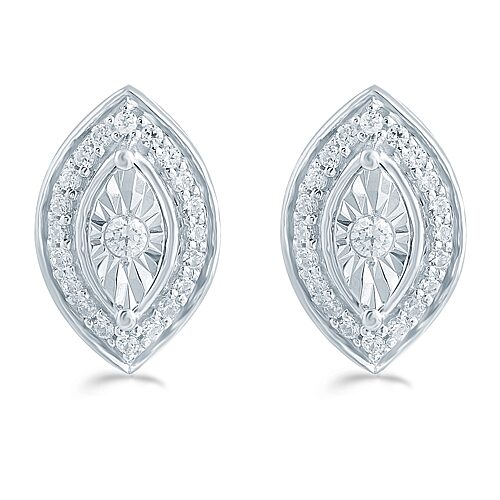 Click here for 1/5 CT. Natural White Diamond Sterling Silver 11.3... prices