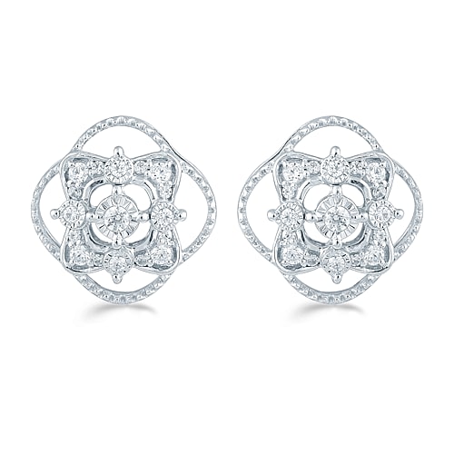 Click here for 1/4 CT. T.W. Natural White Diamond Sterling Silver... prices