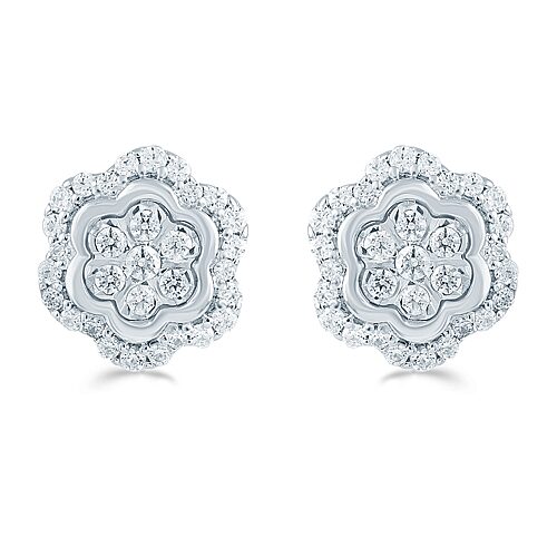 Click here for 1/2 CT. T.W. Natural White Diamond Sterling Silver... prices