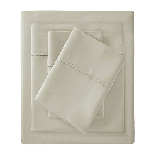 Madison Park 1500 Thread Count Cotton Blend Pillowcase Pair  King - Ivory