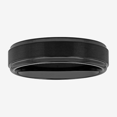 Click here for Mens 6MM Tungsten Wedding Band  9  Black prices