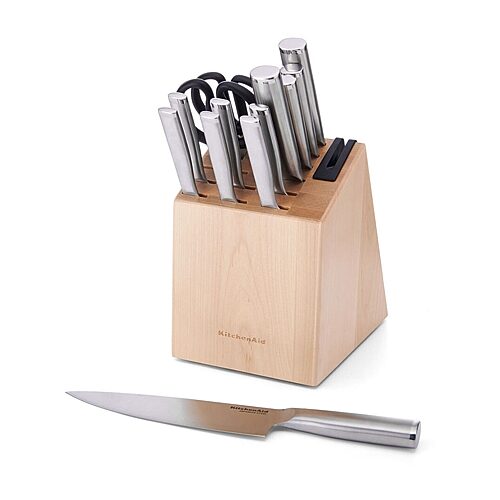 Click here for KitchenAid Stainless Steel 14-pc. Knife Block Set... prices