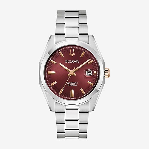 Click here for Bulova Mens Automatic Surveyor Stainless Steel Bra... prices
