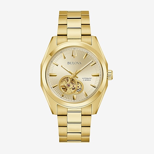Click here for Bulova Mens Automatic Surveyor Gold-Tone Stainless... prices