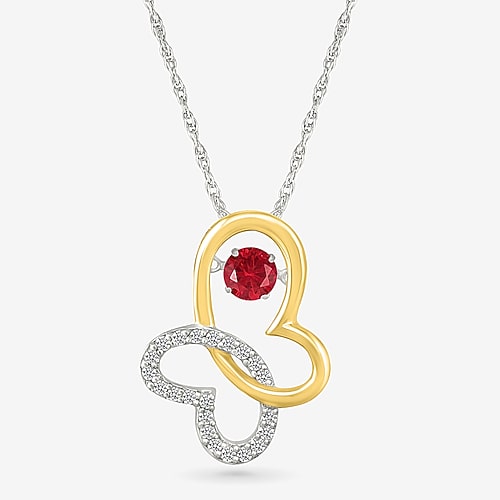 Click here for Womens Lab Created Red Ruby 10K Gold Sterling Silv... prices