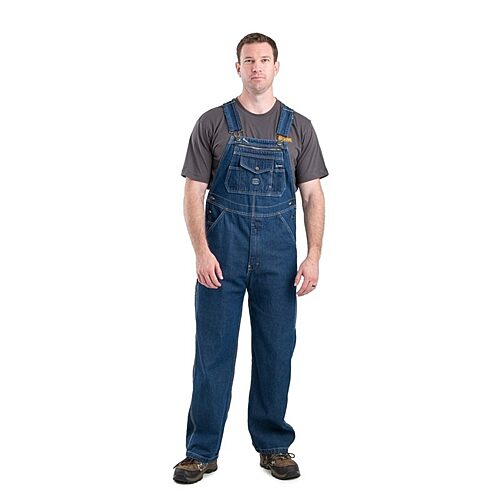 Click here for Berne Heritage Unlined Denim Bib Mens Workwear Ove... prices