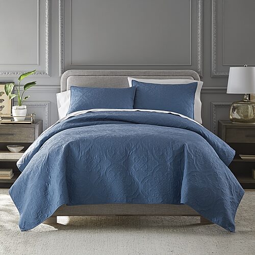 Click here for Broadhaven Harper Quilt Set  One Size  Blue prices