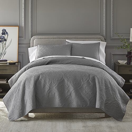 Click here for Broadhaven Harper Quilt Set  One Size  Gray prices