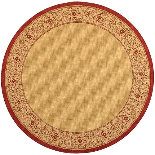 Click here for Courtyard Tribal Indoor/Outdoor Round Rugs  One Si... prices