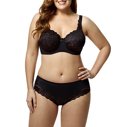 Click here for Elila Lacey Curves Underwire Bra 2311  Ddd  Black prices