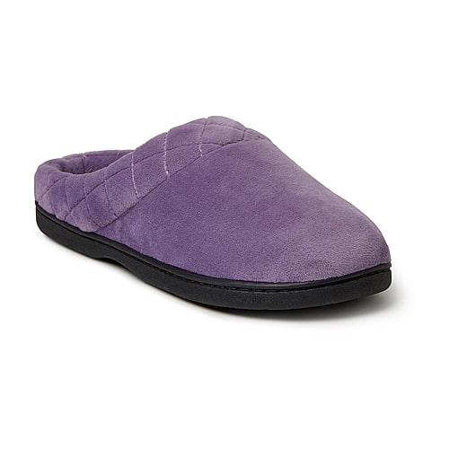 Click here for Dearfoams Womens Darcy Velour Clog With Quilted Cu... prices