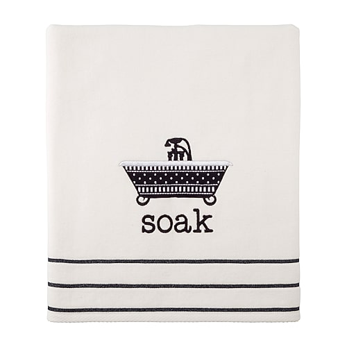 Click here for Avanti Bath Icons Bath Towel  One Size  White prices
