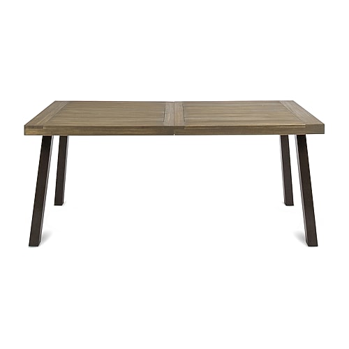 Click here for Della Rectangular Dining Table  One Size  Gray prices