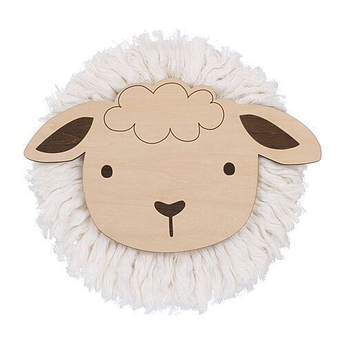Click here for Nojo Lamb Wood Wall Art  One Size  Beige prices