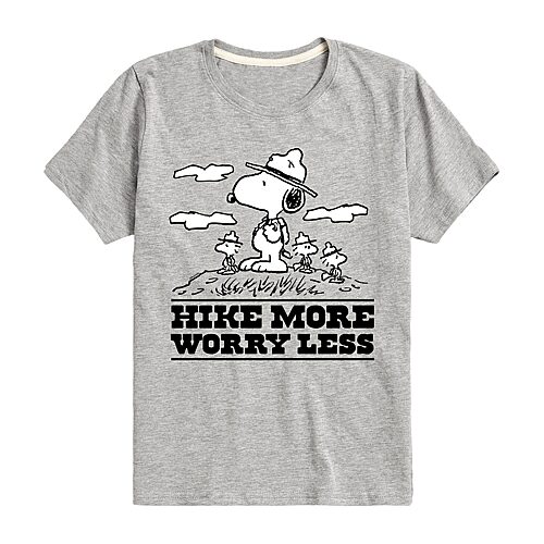Click here for Peanuts Big Boys Snoopy Hike More Worry Less Graph... prices