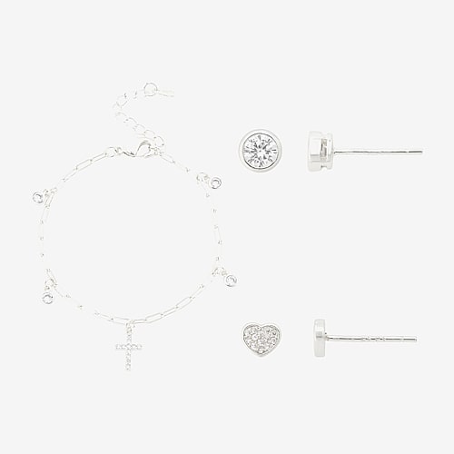 Click here for Gratitude & Grace Girls Cubic Zirconia Pure Silver... prices
