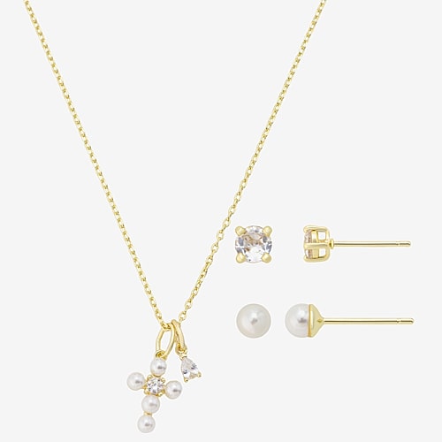 Click here for Gratitude & Grace Girls Glass 14K Gold Over Brass... prices