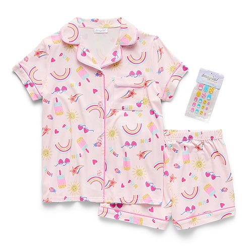 Click here for Btween Little & Big Kid Girls Short Sleeve 2-pc. P... prices