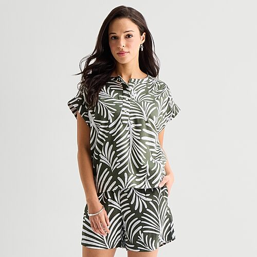 Click here for St. Johns Bay Womens Round Neck Short Sleeve Blous... prices