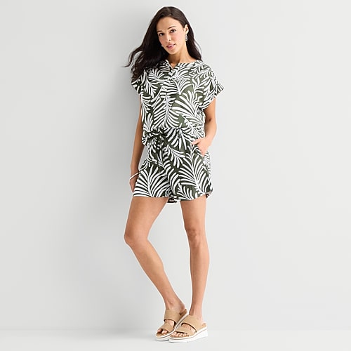 Click here for St. Johns Bay Womens High Rise Pull-On Short  X-la... prices