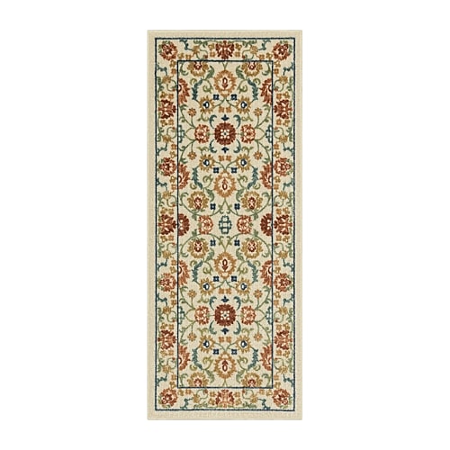 Click here for Maples Persian Tan Floral Indoor Rectangular Runne... prices