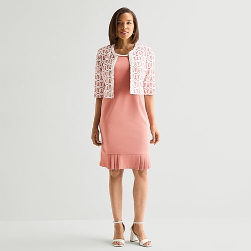 Click here for Maya Brooke Womens Embellished Floral Jacket Dress... prices