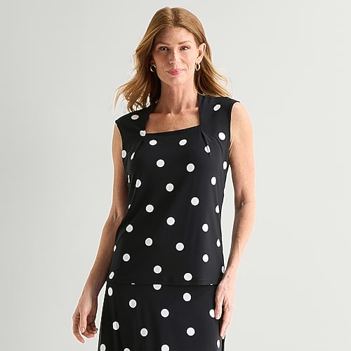Click here for Black Label by Evan-Picone Womens Square Neck Slee... prices