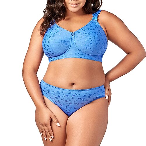 Elila Super Curves Full Coverage Softcup Bra 1305  M  Blue
