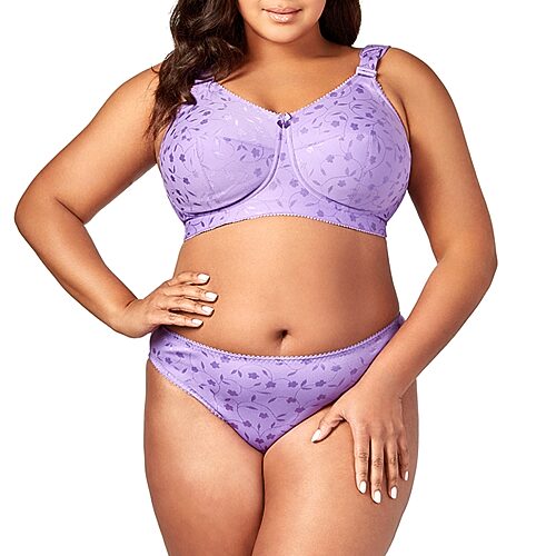 Elila Super Curves Full Coverage Softcup Bra 1305  Ddd  Purple