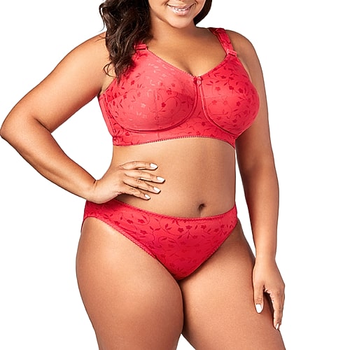 Elila Super Curves Full Coverage Softcup Bra 1305  Ddd  Red