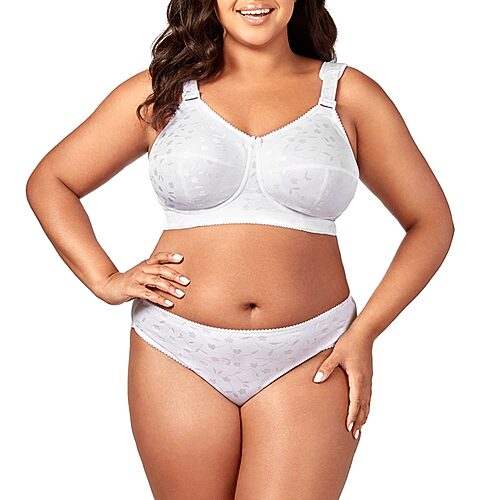 Elila Super Curves Full Coverage Softcup Bra 1305  M  White