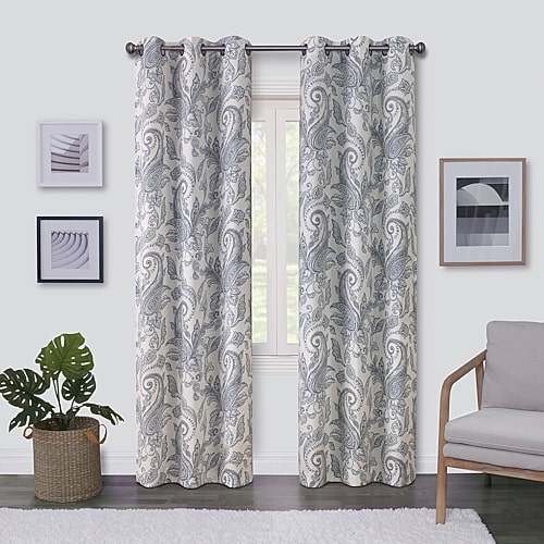 Click here for Regal Home Surfaces Paisley Grommet Top Light-Filt... prices