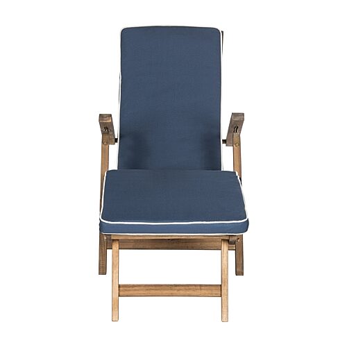 Click here for Holmen Outdoor Lounge Chair - Teak Brown/Navy prices