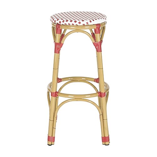 Lola Indoor/Outdoor Wicker Stools - Red