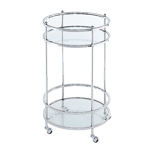Click here for Royal Crest Round Bar Cart  One Size  Silver prices