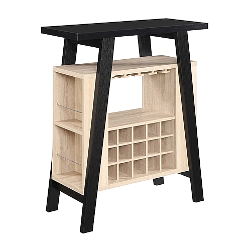 Newport Bar Console Table  One Size  Black