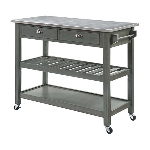 Click here for American Heritage Stainless Steel-Top Kitchen Cart... prices