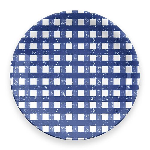 Click here for Abode Homewares Homemade Navy Melamine Gingham Din... prices