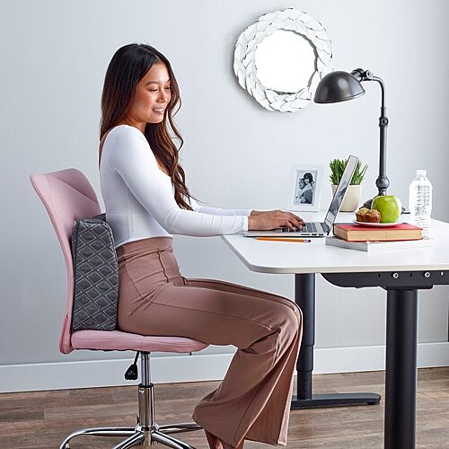 Click here for Comfort Necessities Lumbar Pillow  One Size  Gray prices