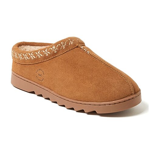 Click here for Dearfoams Doreen Genuin Suede Embroidery Womens Me... prices