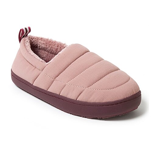 Dearfoams Fern WomenS Ripstop Closed Back - All Day Womens Memory Foam Slip-On Slippers  X-large  Pink