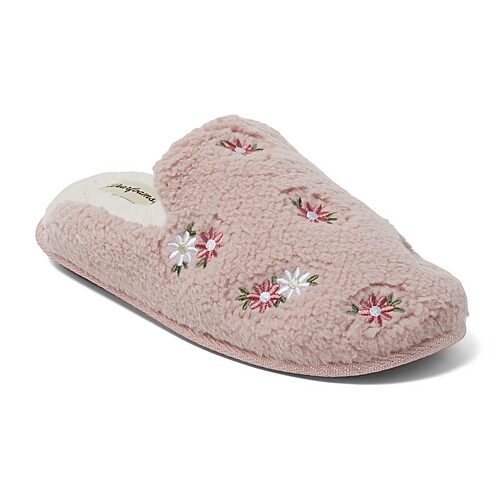Click here for Dearfoams Womens Christmas Tree Teddy Scuff Slippe... prices